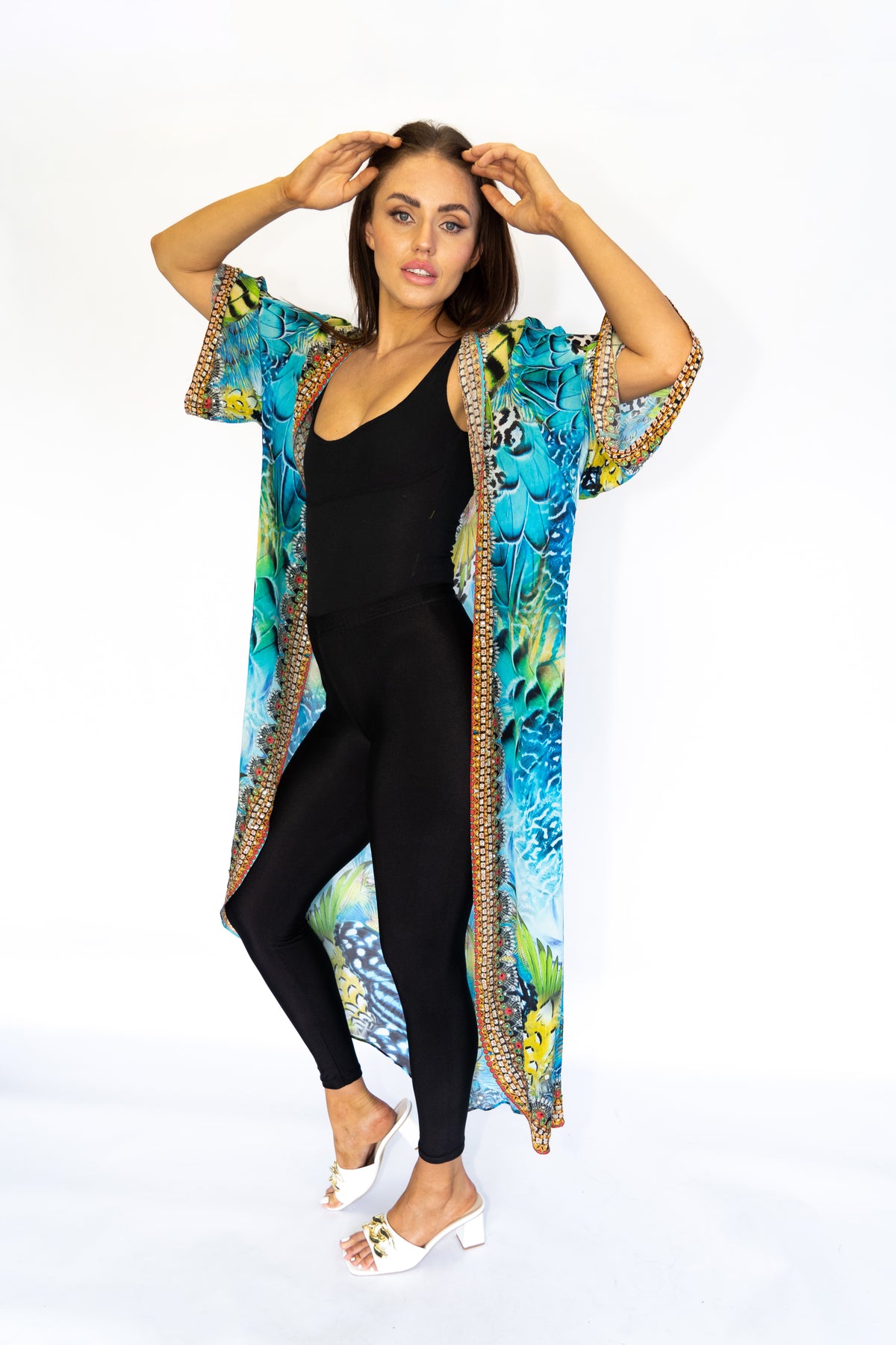 SEA ENCHANTMENT LONG KIMONO | www.heni.com.au