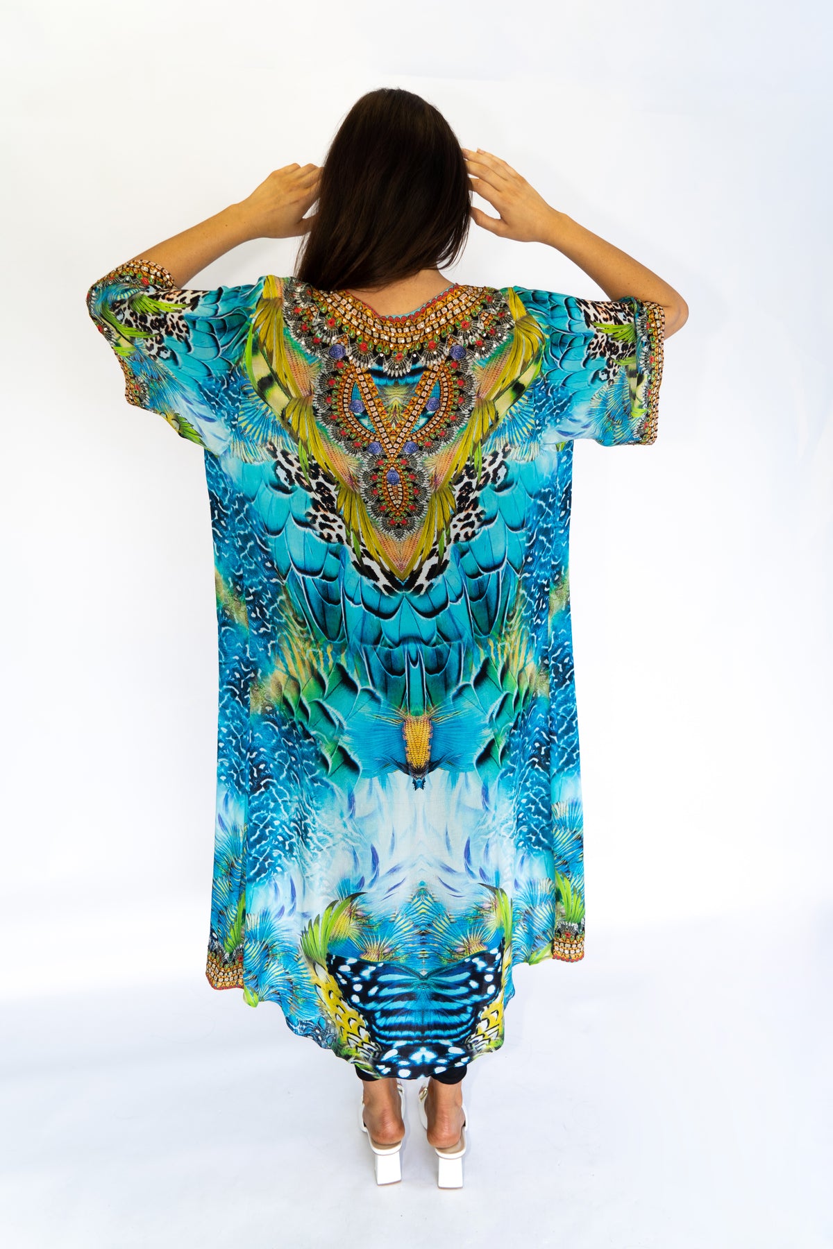 SEA ENCHANTMENT LONG KIMONO | www.heni.com.au